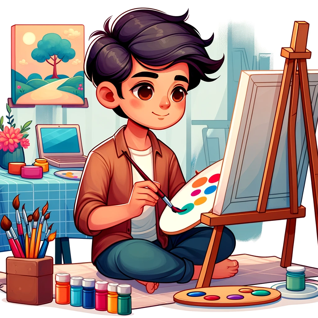 DALL·E 2024-01-02 20.54.44 - Colorful illustration of a 20-year-old ...